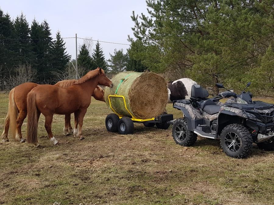 ATV-UTV Prikolica za bale silos i seno, vučni alat