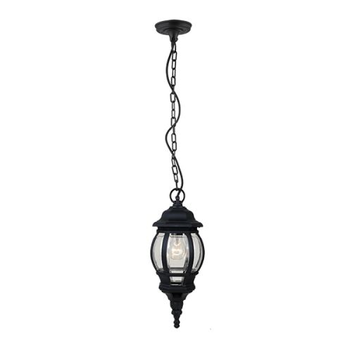 Elmark James lantern hanging 1XE27 black IP44