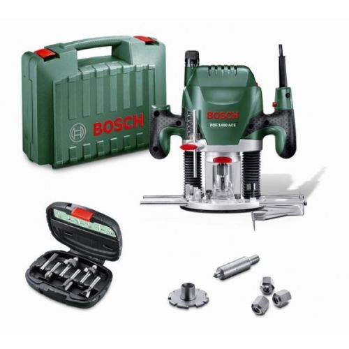 Bosch glodalica površinska POF 1400 + set pribora