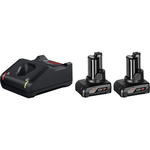 Bosch starter set GAL 12v-40 + 2x GBA 6,0Ah