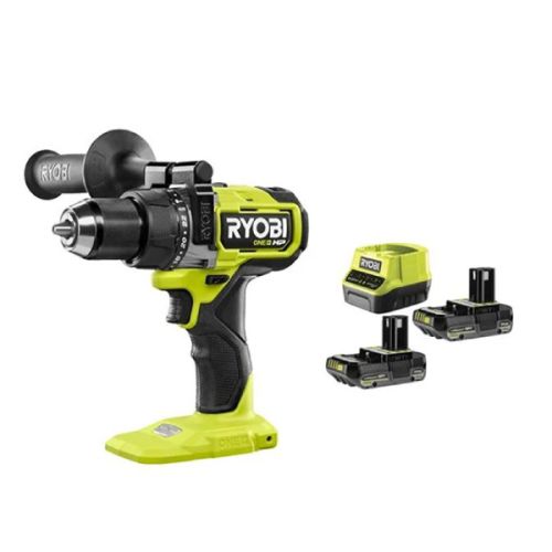 Ryobi RPD18X-220S aku udarna bušilica odvrtač šrafilica 18V, bez četkica, set sa 2 baterije i punjačem