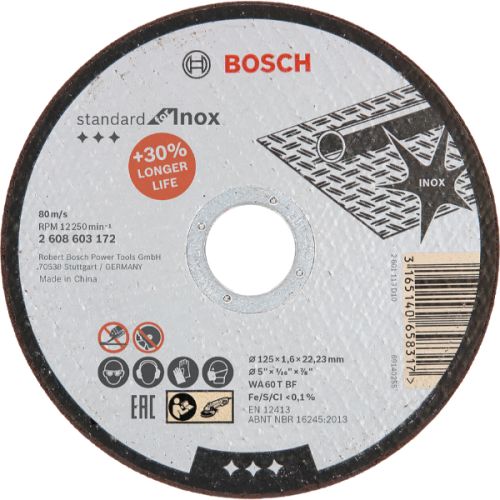 Bosch ploča rezna ravna za inox standard 125x1,6mm