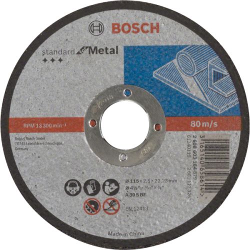 PLOČA REZNA RAVNA ZA METAL STD 125X2,5MM BOSCH