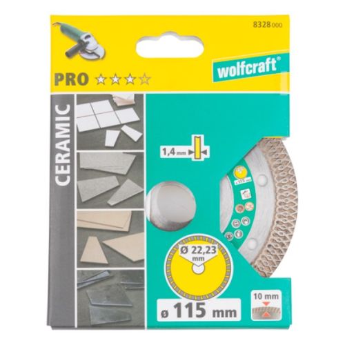 Wolfcraft dijamantska rezna ploča PRO ceramic turbo 115