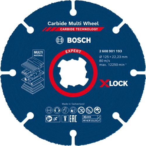 Bosch Expert X Lock Multi Wheel karbidna rezna ploča 125 mm