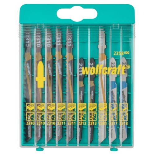 Wolfcraft 2358000 nož za ubodnu testeru T prihvat 10 komada