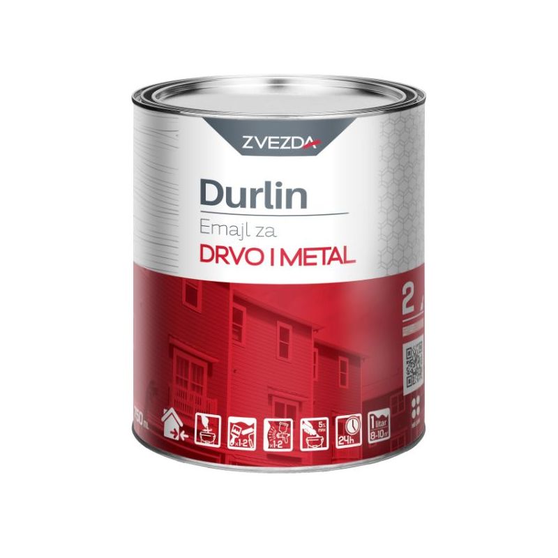 Zvezda Durlin emajl za drvo i metal oranž RAl 2009 0,75l