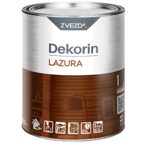 Zvezda Dekorin lazura kesten Nº6 0,75l