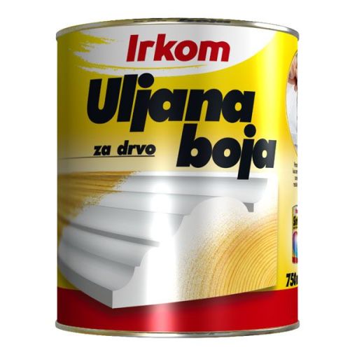 Irkom uljana boja za drvo bela 750ml