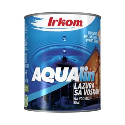 Irkom Aqualin lazura UV bela 700ml