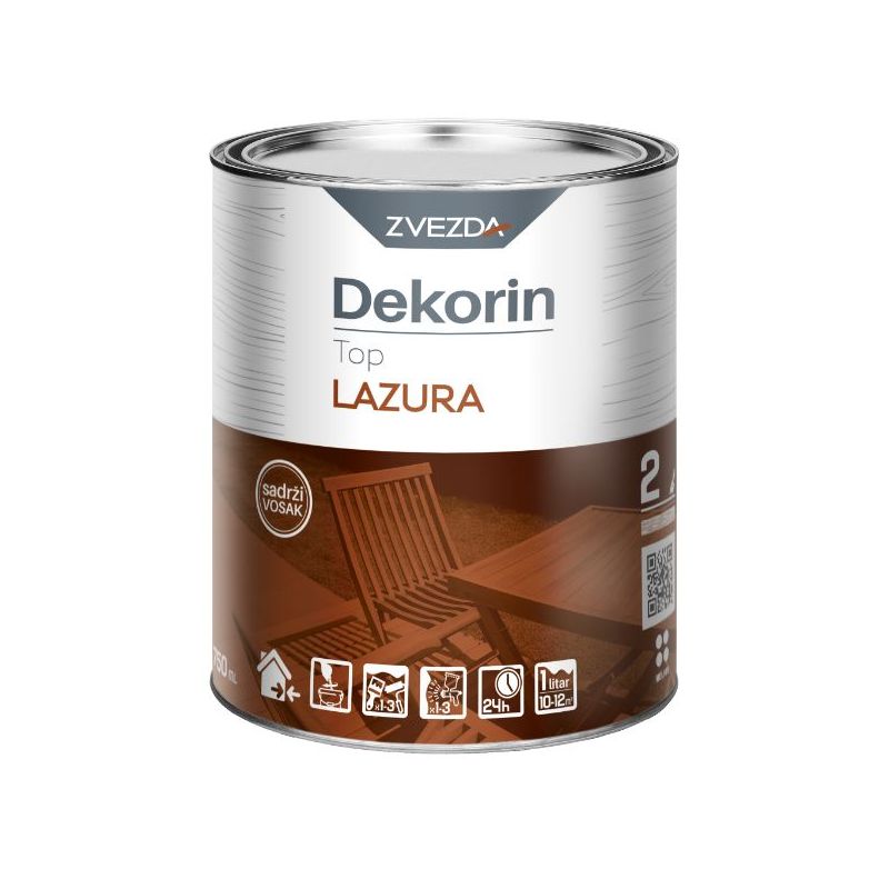 Zvezda Dekorin Top lazura mahagoni Nº7 0,75l