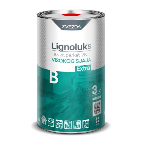 Zvezda Lignoluks lak za parket 2K visoki sjaj Extra B 1,5l