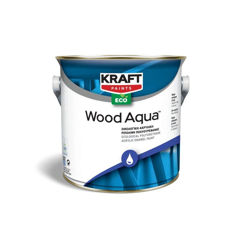 Kraft wood aqua satine white 0.75l emajl za drvo
