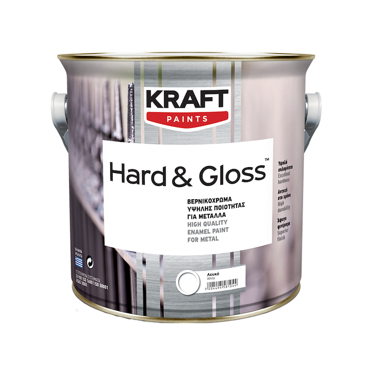 Kraft hard&gloss bela 650ml emajl za metal i drvo