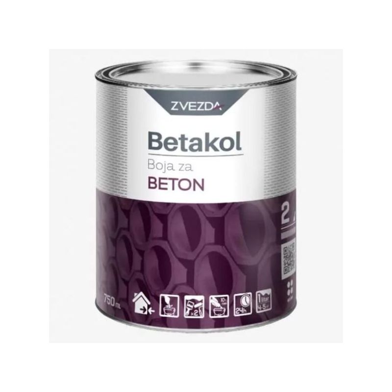 Betakol boja za beton - svetlo plava RAL 5015/0,75l