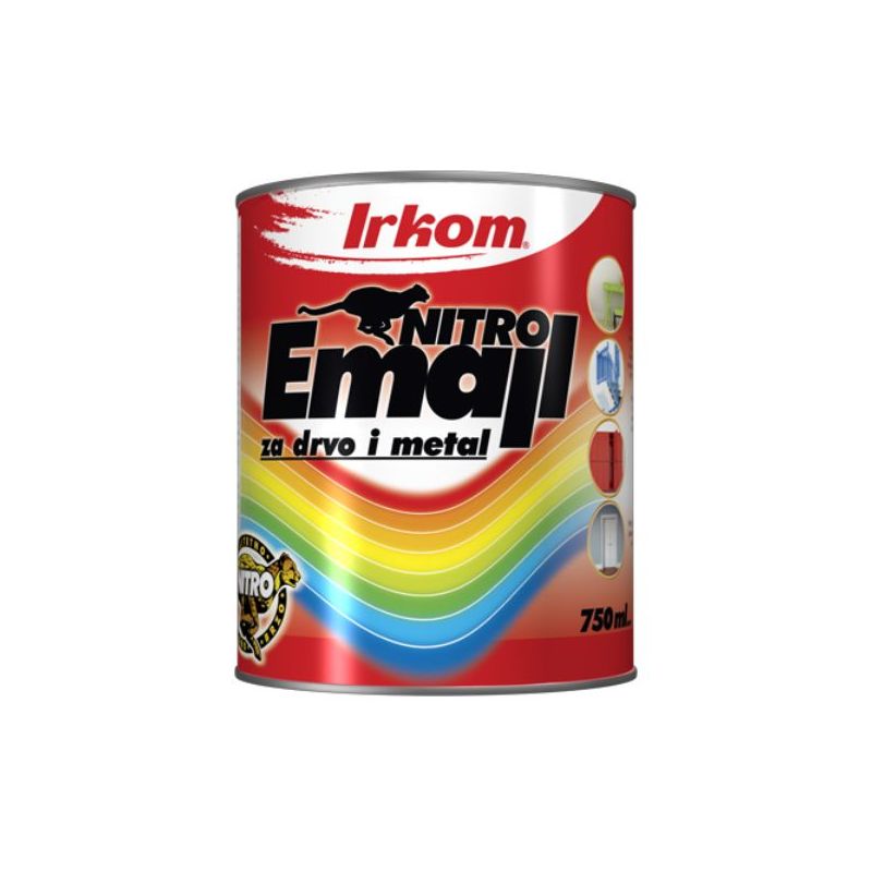 Irkom nitro emajl sivi 750ml