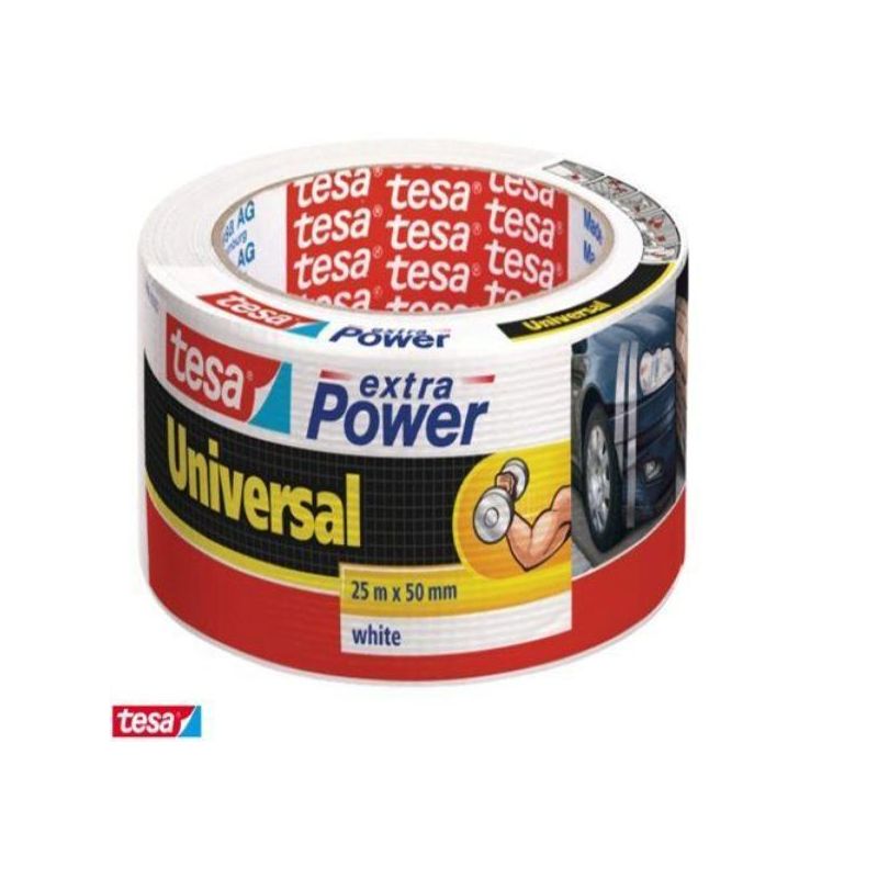 TESA LEPLJIVA TRAKA EXTRA POWER BELA 10M:50MM