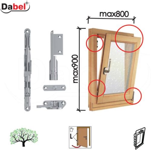 Dabel okov KVN za drveni prozor O KVN ZnB max 800x900mm Leva DP1