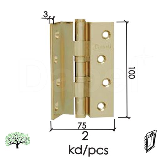 Dabel šarka brodska za vrata sp9016 ms x100x75x3 mm dp1