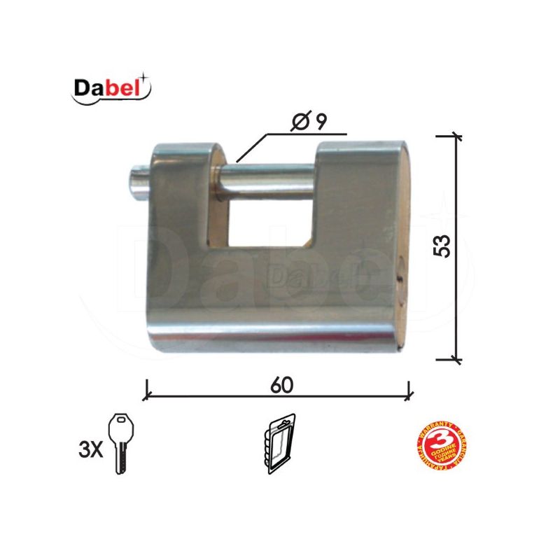 Dabel katanac KA2037K Hr 60x53/fi9mm 3K DBP1