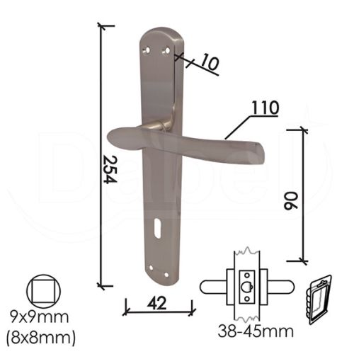 Dabel kvaka šild za v brus ni-i 90/42/254/10/110/8/9