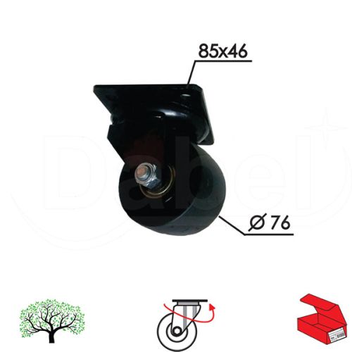Dabel točak za kontejner rotirajuci TAK1 ZnB 85x46mm 250kg Q