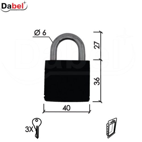 Dabel katanac KA2040 Cm 40x36/27/fi6mm 3K DBP1