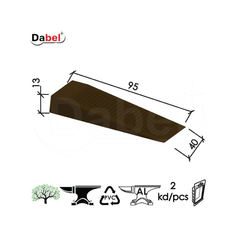 Dabel kajla za vrata KA3 Braon 95x40x13mm (2kom) DBP1