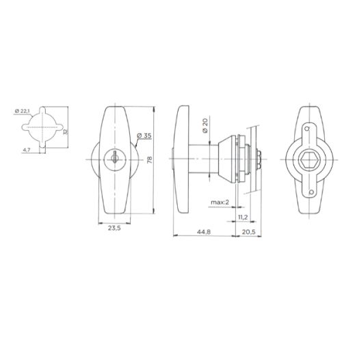 4600-01 brava za garažna vrata sa jezičkom