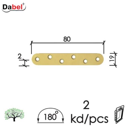 Dabel vezač ravni vez10 znž 80x19x2,0 mm (2kom) dsp