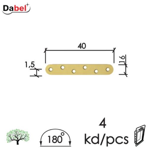 Dabel vezač ravni vez10 znž 40x16x1,5 mm (4kom) dsp