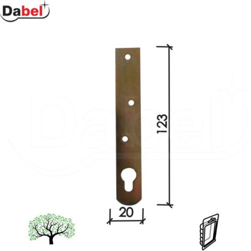 Dabel vezač ravni np16 znž 123 mm (2kom) dsp