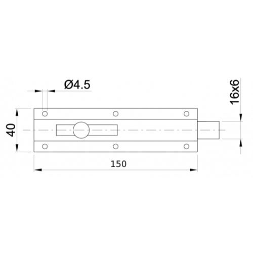 I 034.150 v reza za vrata, vertikalna