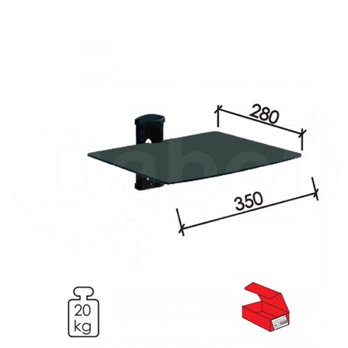 Dabel nosač dvr n108 crna 280x350 mm q