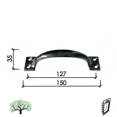 Dabel rukohvat za nameštaj ru5 x150 mm dp1