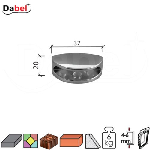 Dabel nosač za stak policu n32 hr 37/20/4-6 mm (2kom) 6kg