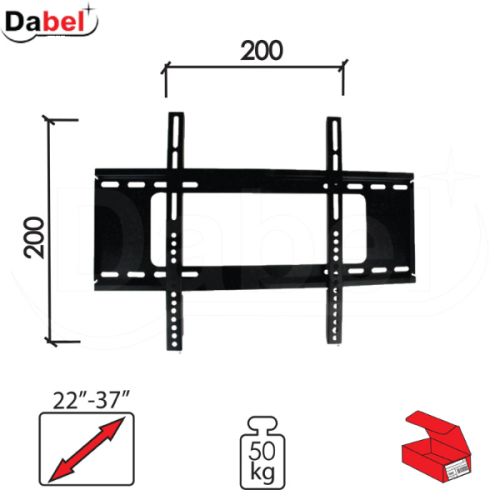 Dabel nosač za tv n100 crna 22-37/200x200 mm/50kg 50kg