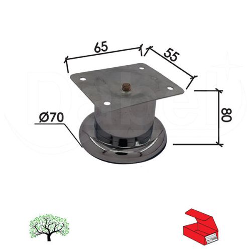 Dabel nogica za nameštaj n30 hr 80/fi70/65x55 mm opd