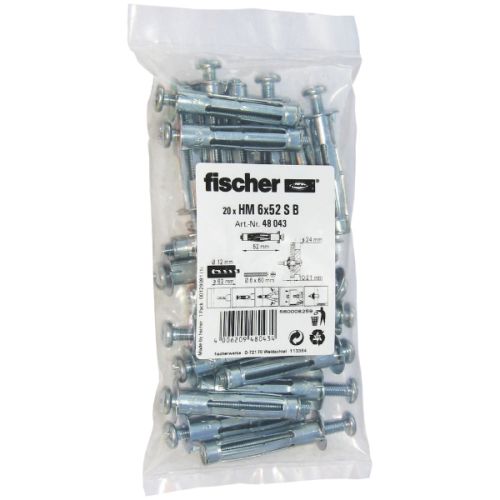 Fischer HM 6x52 S B tipl za pločaste materijale