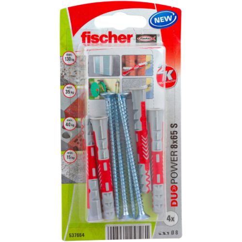 Fischer Duopower 8x65 S K NV univerzalni tipl i vijak
