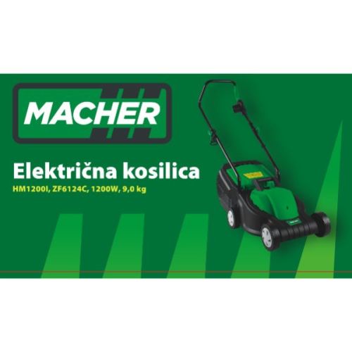 Macher HM1200I električna kosilica 1,2 kW, 32 cm