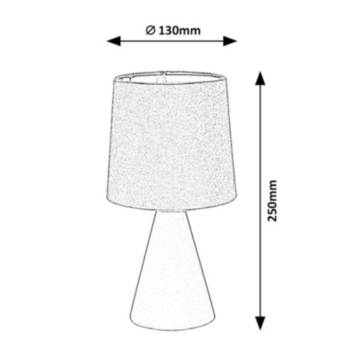 Rabalux Nalani stona lampa E14 40W bež