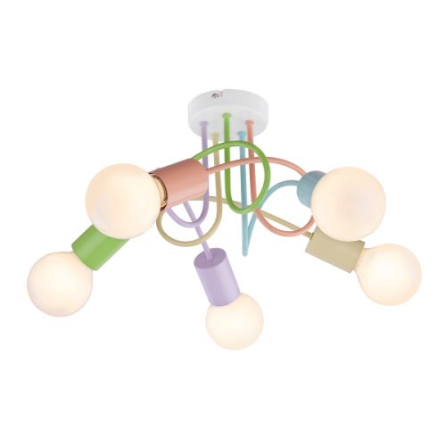 Rabalux Linett plafonjera E14 5x max 40W multic