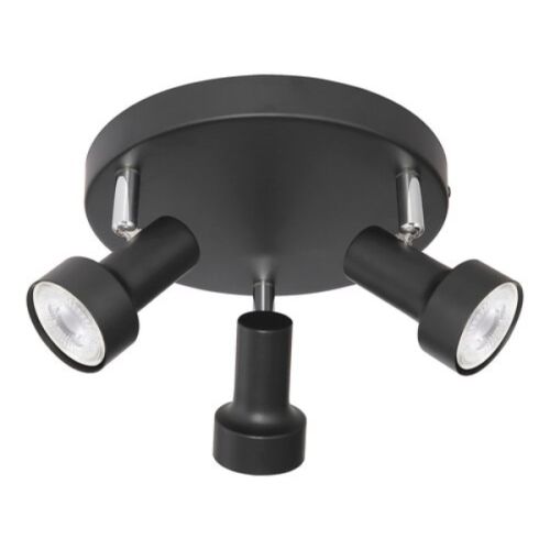 Konrad spot GU10 3xmax 50W, crna