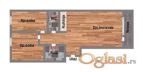 Trosoban stan- Telep!