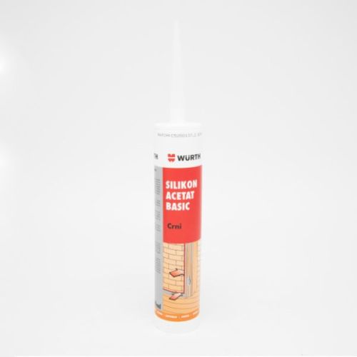 Wurth silikon acetat basic crni, 280ml