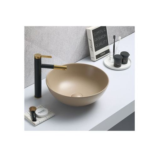 Minotti nadgradni lavabo ø 415x155 mm mat bež