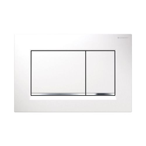 Geberit taster Sigma 30 bela-hrom-bela