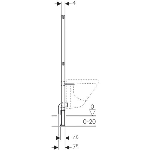 Geberit Duofix montažni element za bide-basic