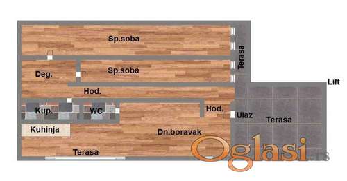 Trosoban - 134m2 - Centar !